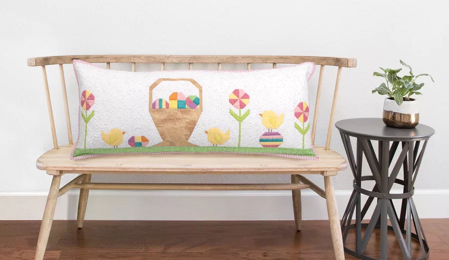 April - Riley Blake Bench Pillow - Spring Fling