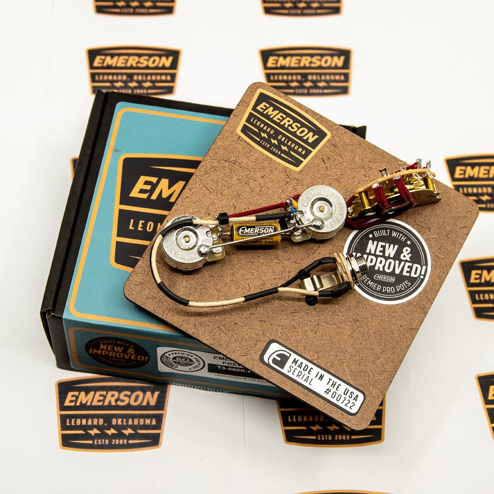 Emerson Custom Premier Tele 3-Way 500K Prewired Assembly