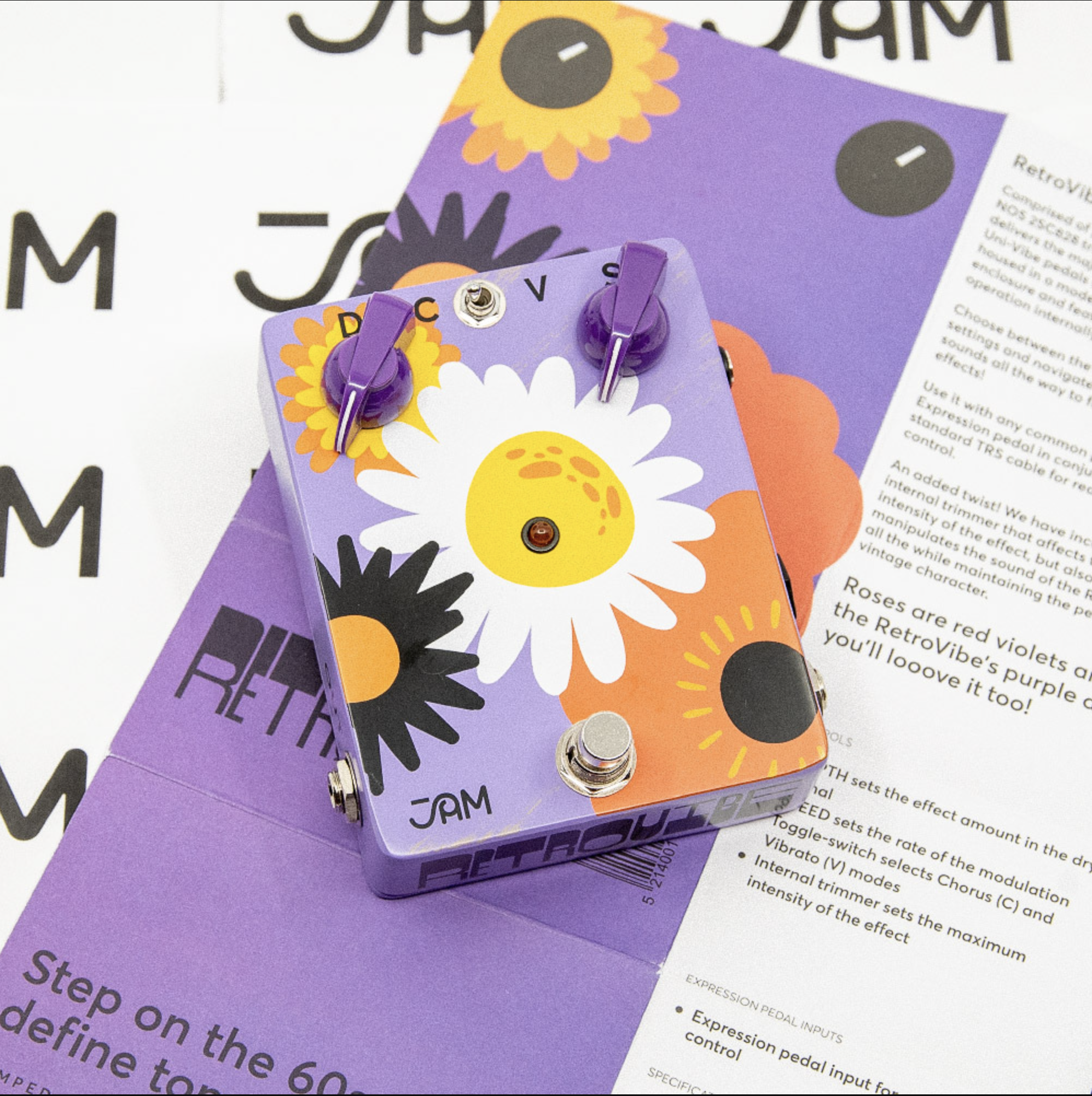 JAM Pedals Retrovibe mk.4 Vibe/Vibrato Guitar Pedal - 5214001611928