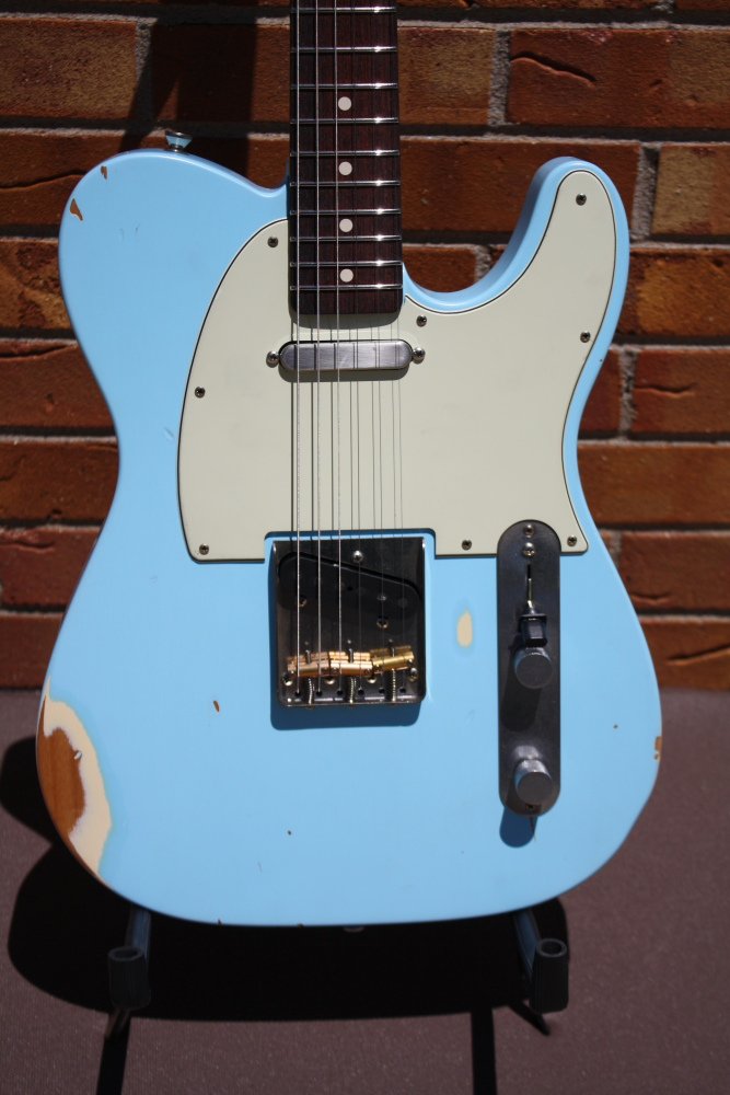Nash Guitars T63 Sonic Blue-Rosewood-Medium Relic