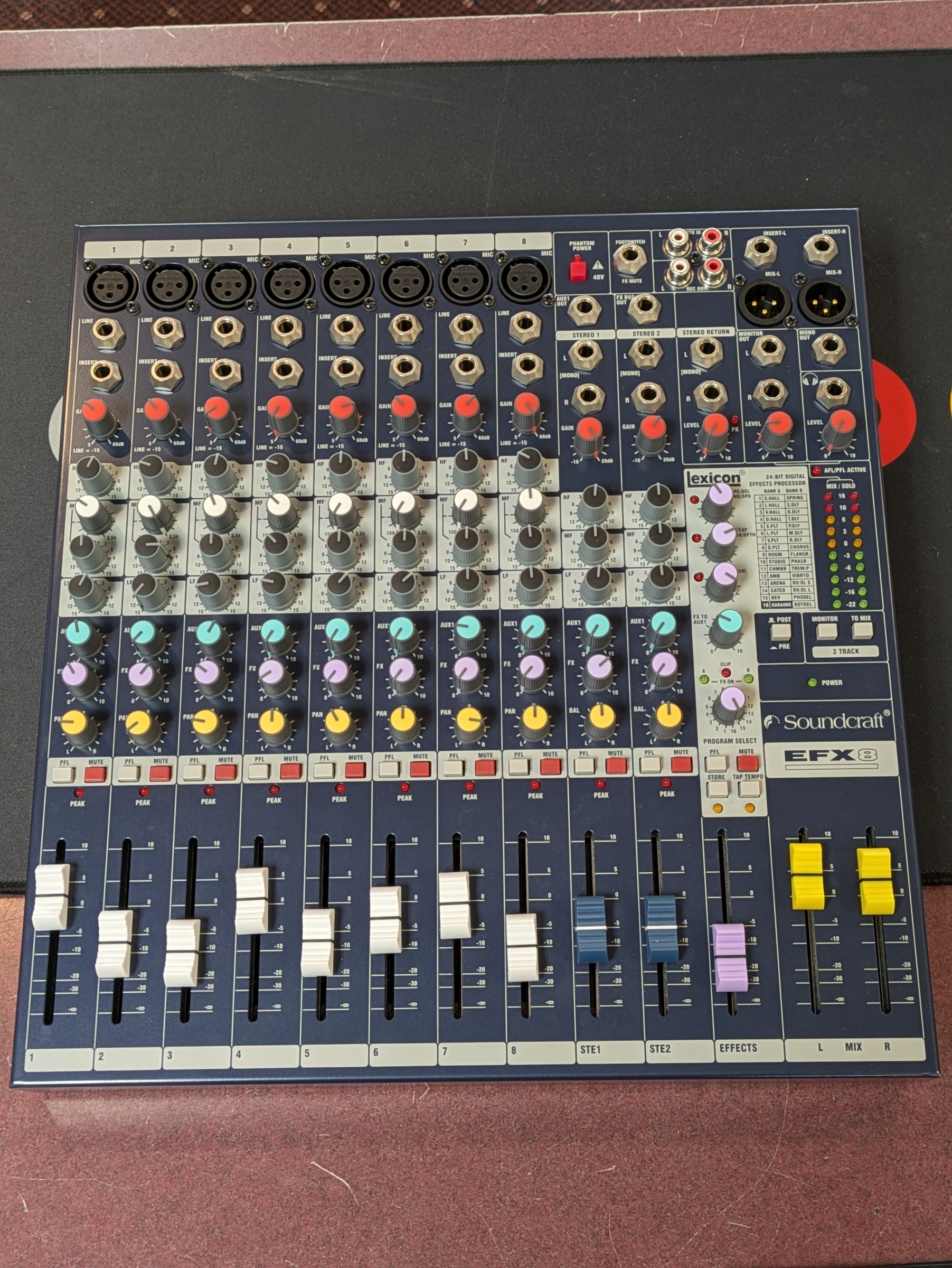 Soundcraft EFX8+ Compact Analog Mixer with 24-bit Lexicon Effects - 8 ...