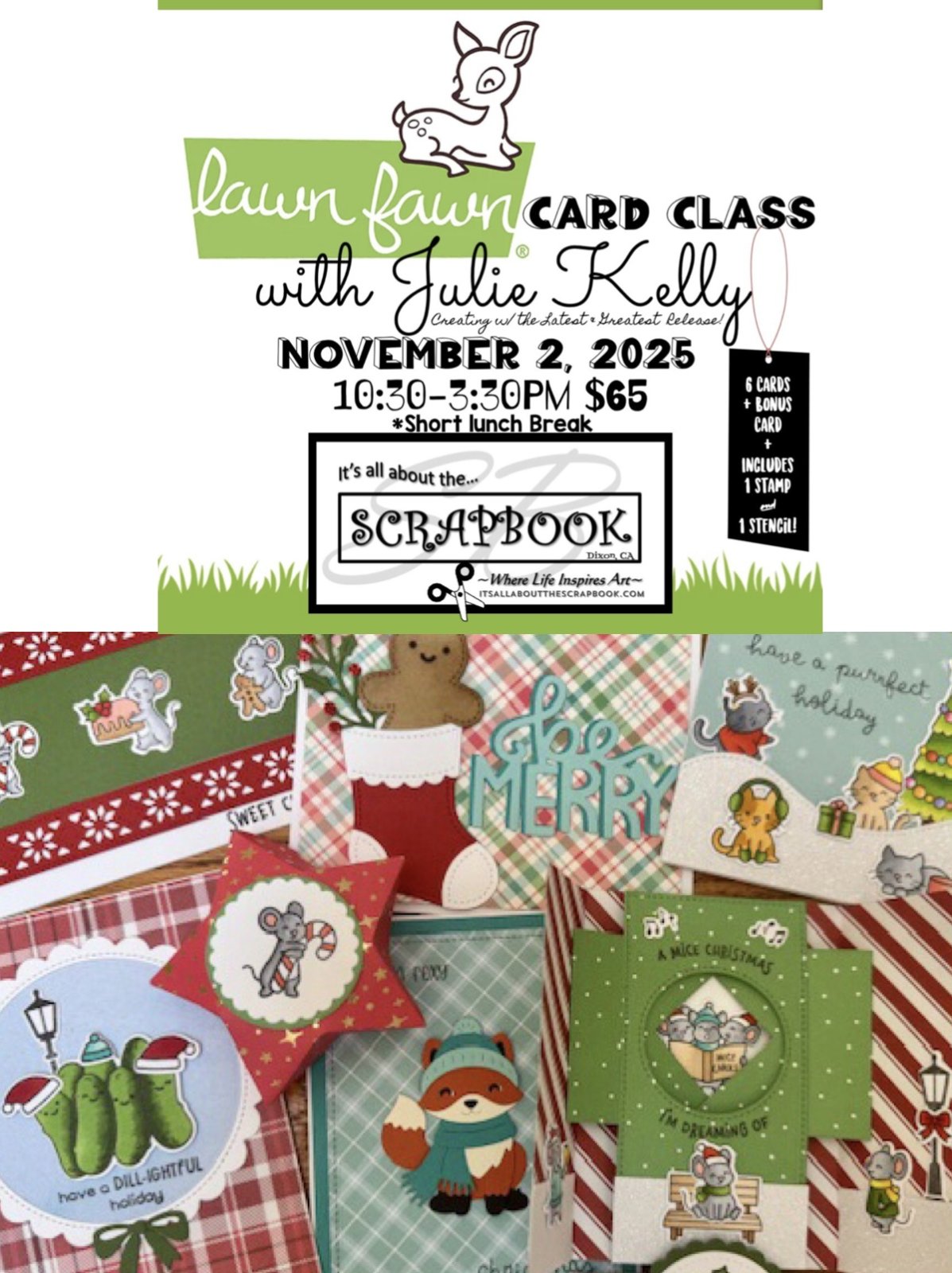 Lawn Fawn Card Class with Julie Kelly - SOLD OUT