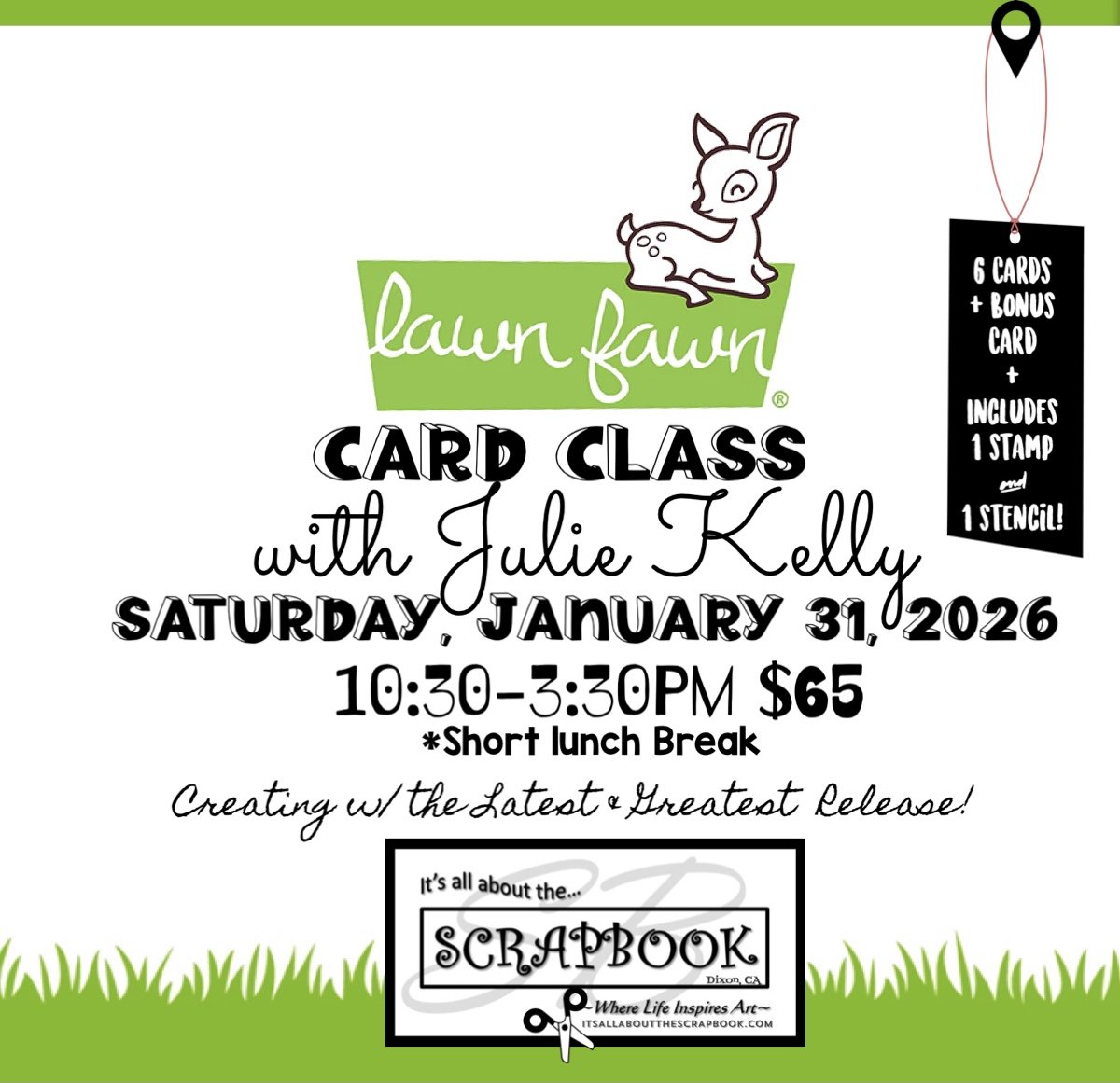Lawn Fawn Card Class with Julie Kelly
