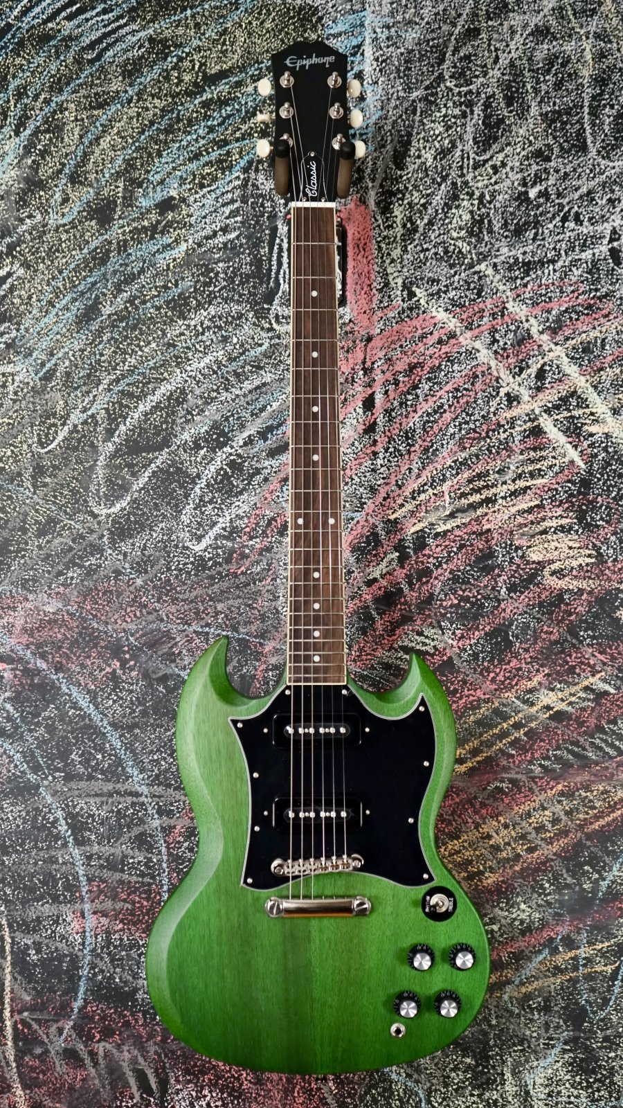Epiphone SG Classic P-90s Worn Inverness Green