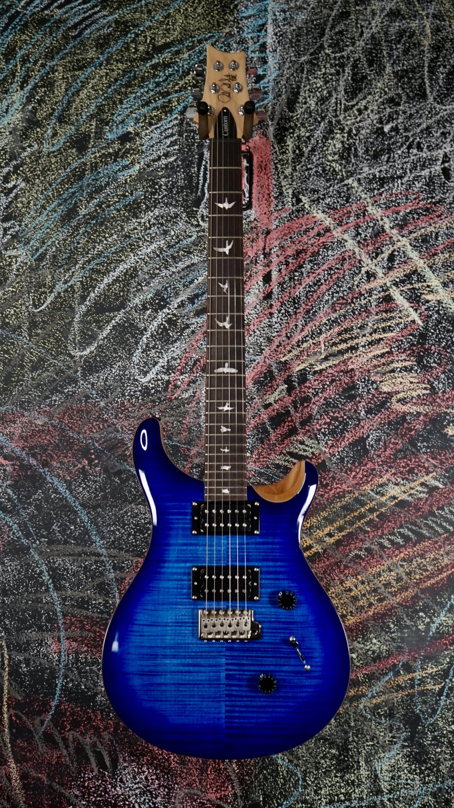 PRS SE Custom 24 Faded Blue Burst - 825362072119