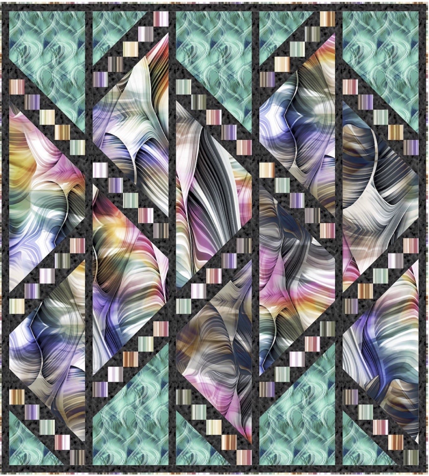 Twisted Motion Synergy Quilt Sample