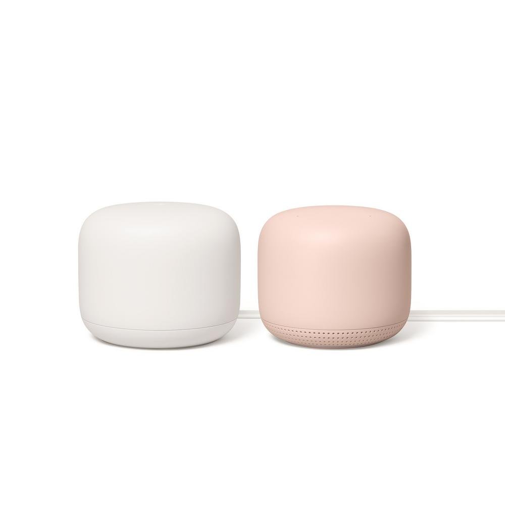Google Nest Wifi Router And Add on Point Sand