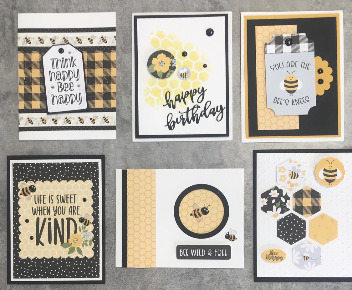 Bee Happy Cards Class