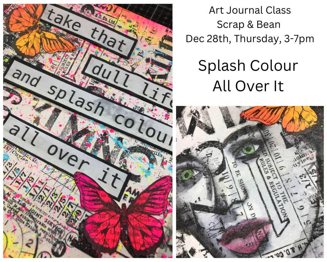 Art Journal Class: Splash Colour All Over