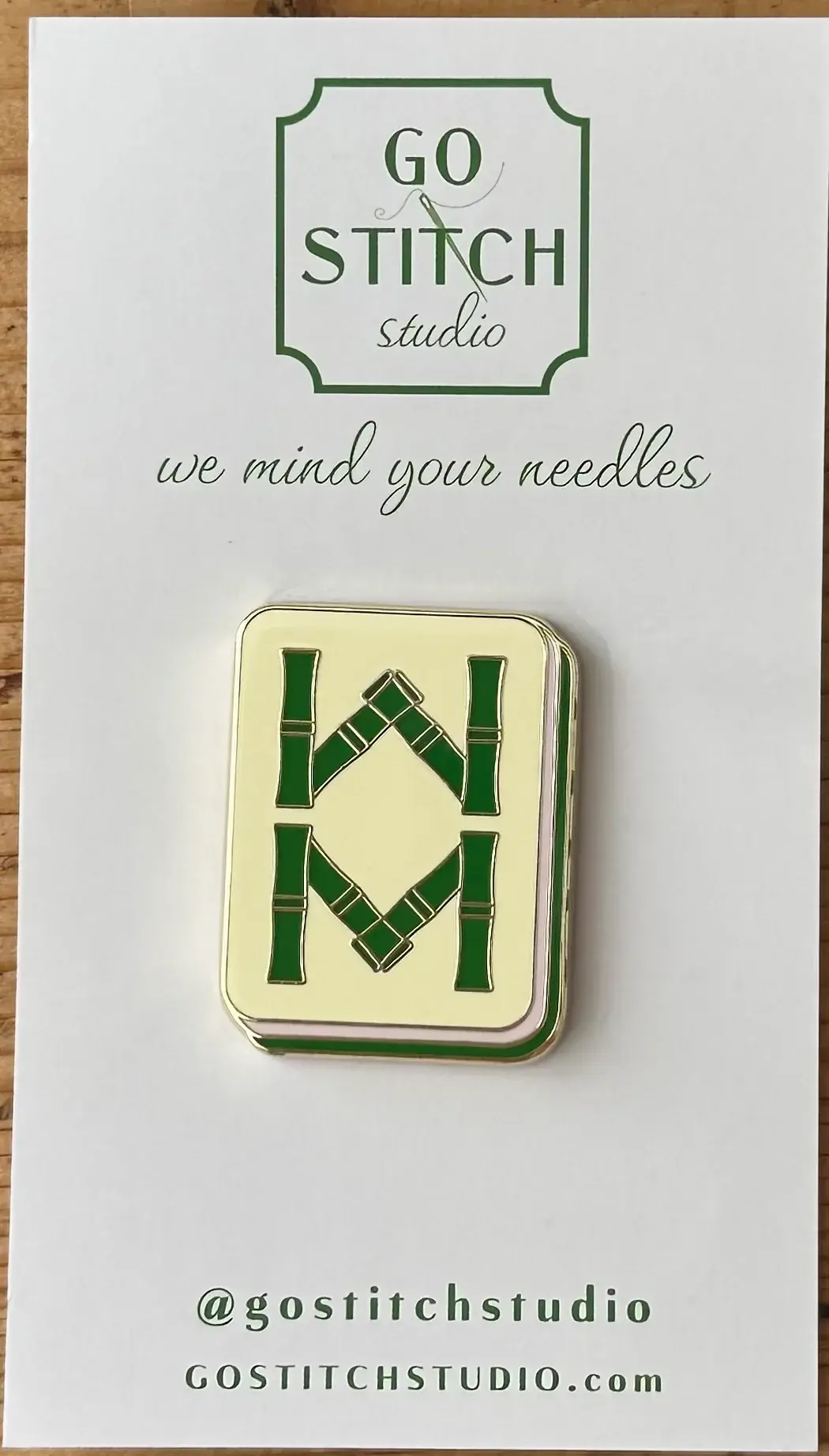 GSS - Bamboo Mahjong Tile Needle Minder