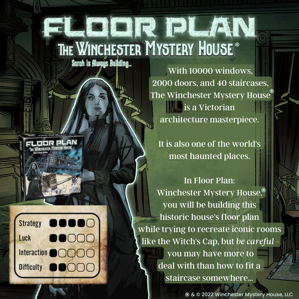 Haunted Winchester Mystery House Floor Plan Spooky Business | The