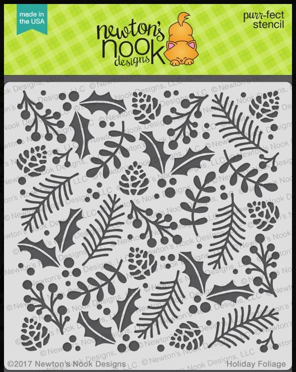 HOLIDAY FOLIAGE STENCIL - 797822045615