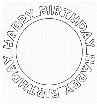 HAPPY BIRTHDAY CIRCLE FRAME - 849923021149