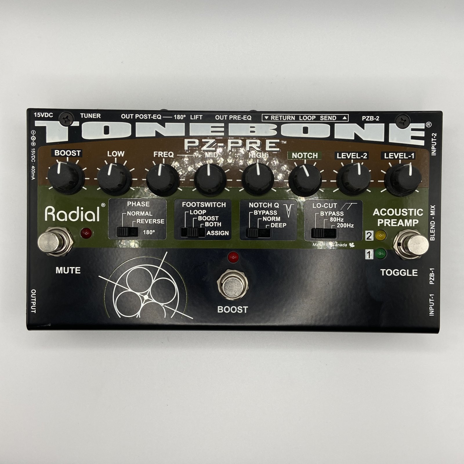 Used Radial Tonebone PZ-Pre Acoustic Preamp