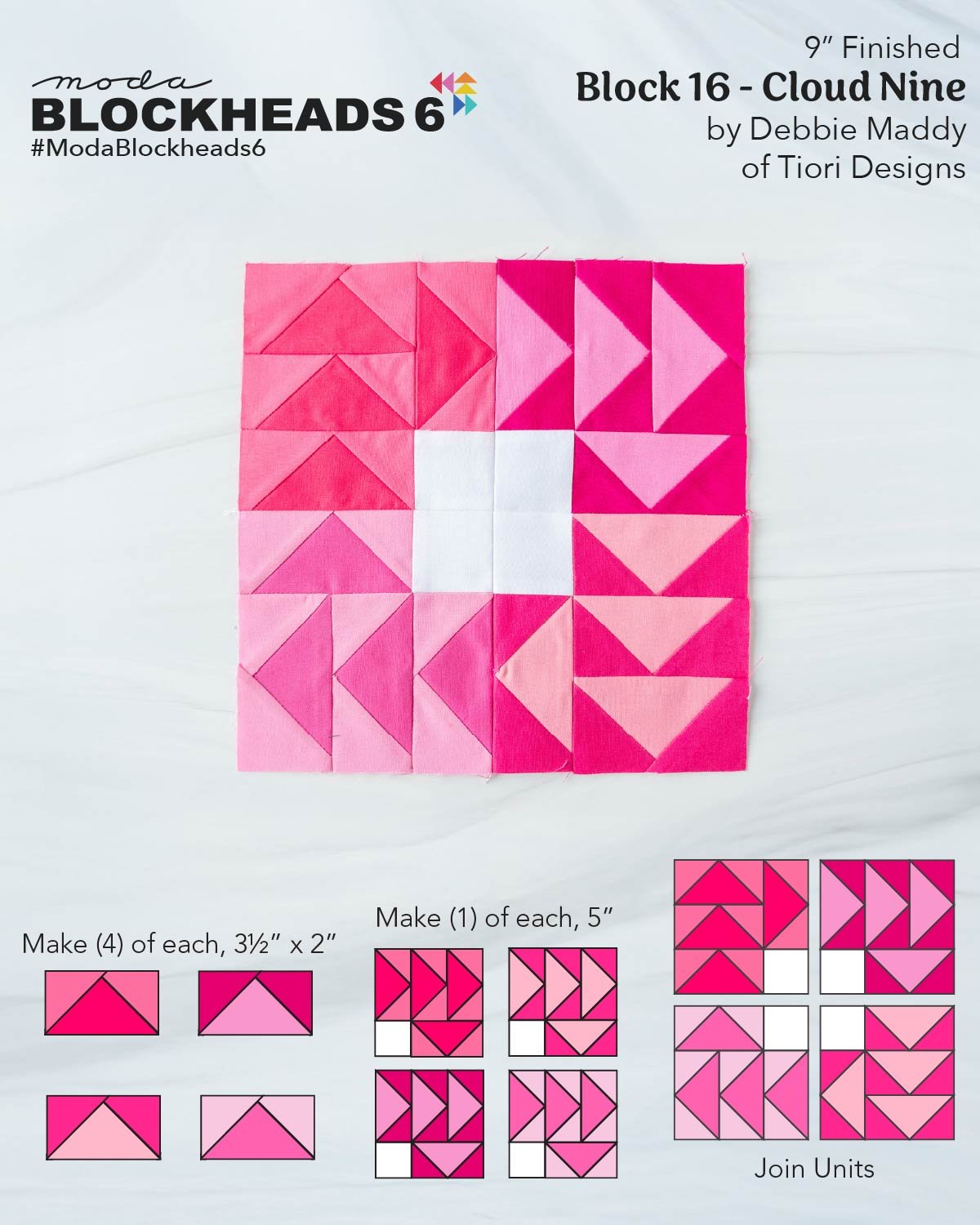 Moda Blockheads 6 - Block 16 Cloud Nine