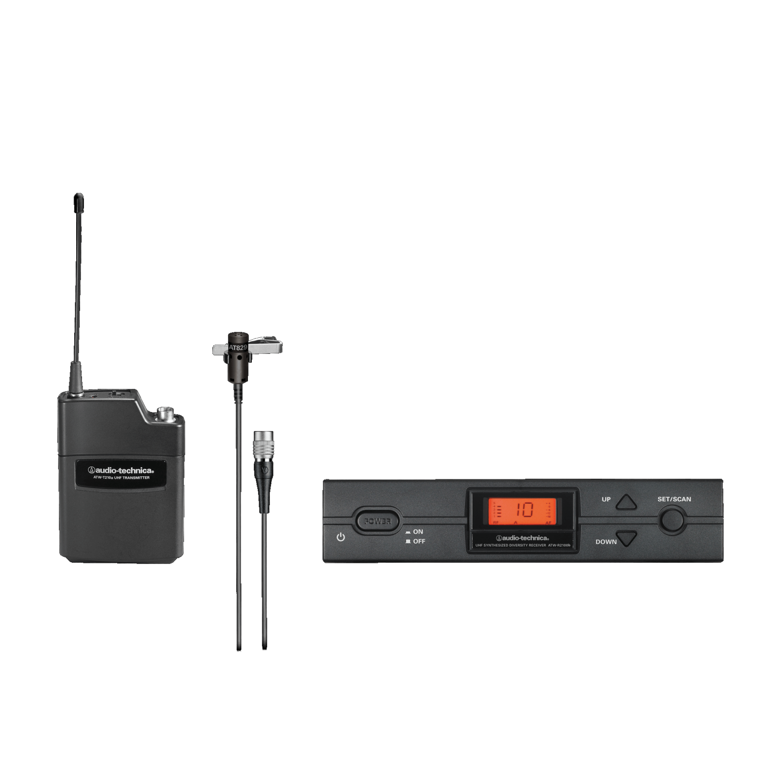 Audio-Technica 2000 Bodypack/Lav Wireless System - with AT829cW ...