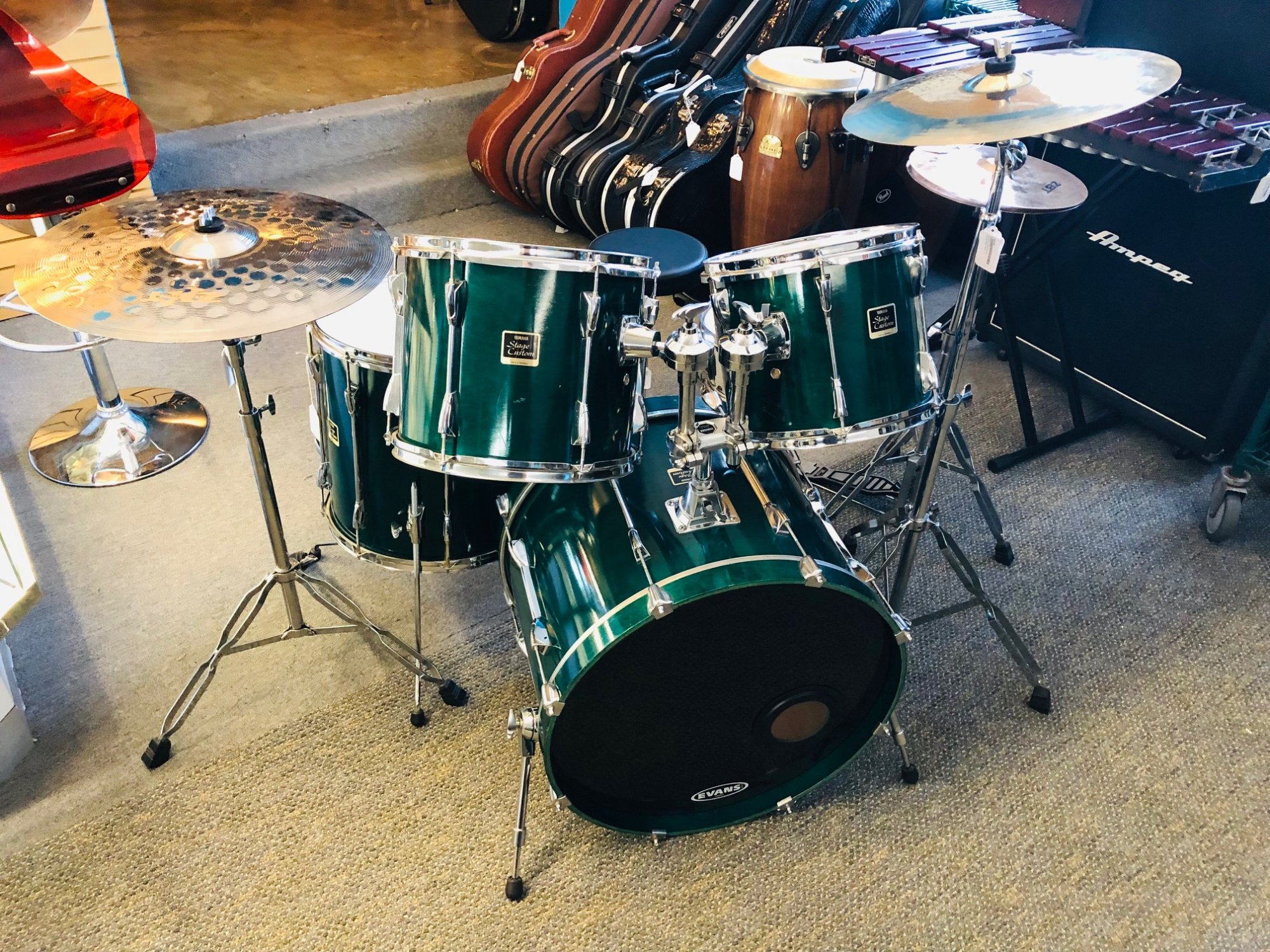 Yamaha Stage Custom 4 pc Drum Set