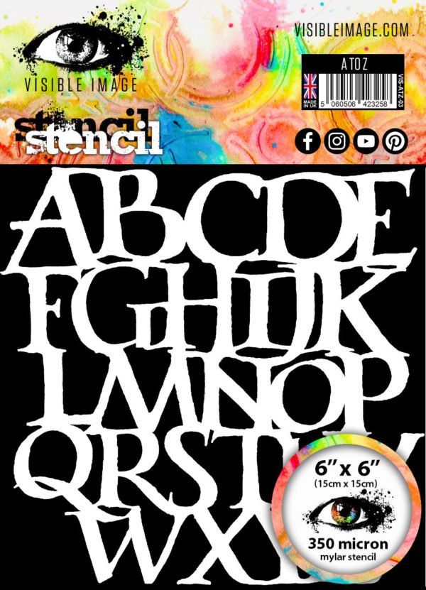 PRE ORDER Visible Image A to Z Stencil - 5060506423258