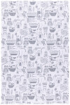 Now Designs - Floursack Dishtowels Set - Cat Print London Gray ...
