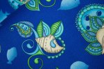 Paisley Sea Shells on Blue: Seashell Mystique by Debi Payne for ...