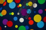 Colorful Random Dots on Navy Blue: Nitty Gritties by Urban Essence ...