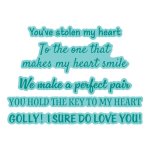 Spellbinders BetterPress Plate & Die-Classic Mouse Love Sentiments NEW