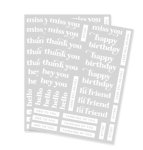 Hero Arts Rub-On Transfers-Must Have Messages